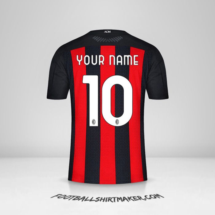 AC Milan 2020/21 jersey. Create jersey with your name and number.