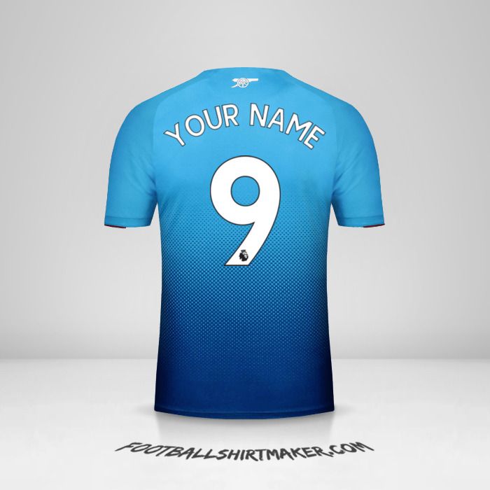Arsenal 2017/18 II jersey. Create jersey with your name and number.