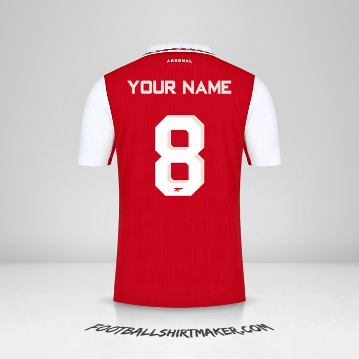 Arsenal 2022/2023 Cup jersey. Create jersey with your name and number.