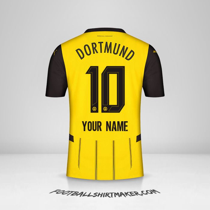 Borussia Dortmund 2024/2025 jersey. Create jersey with your name and ...