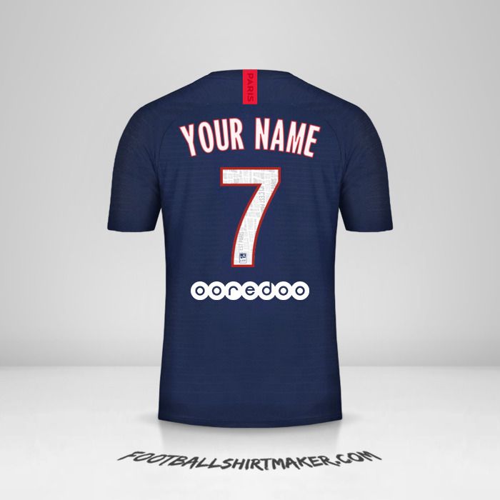 Paris Saint Germain 2019/20 jersey. Create jersey with your name and ...