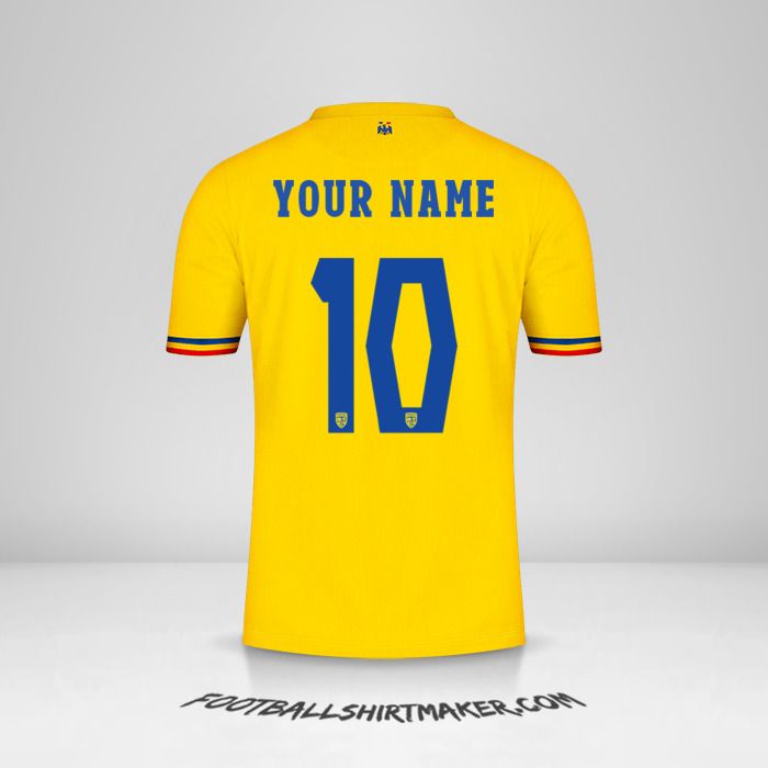 Romania 2024 jersey. Create jersey with your name and number.