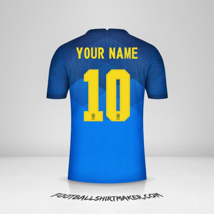 Brazil 2020/21 II shirt. Create shirt with your name and number.
