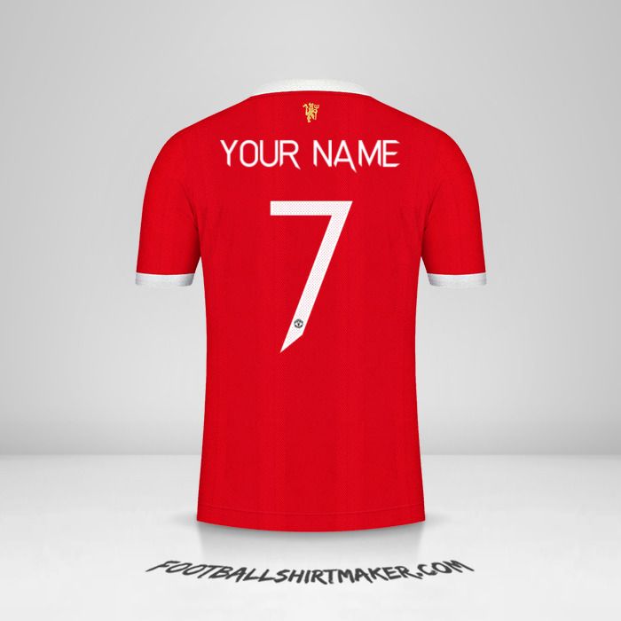Manchester United 2021/2022 Cup shirt. Create shirt with your name and ...