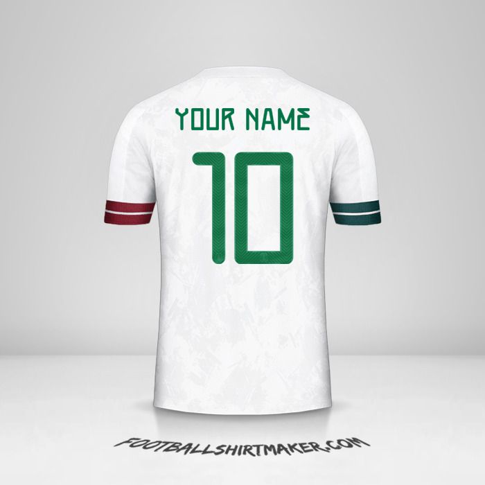 Mexico 2020 II shirt. Create shirt with your name and number.