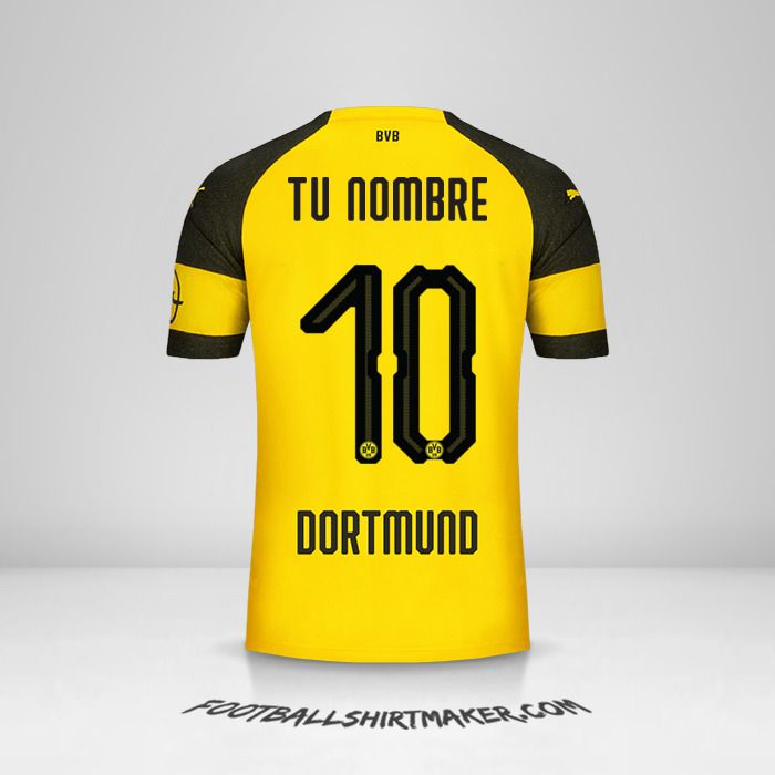 Crea tu camiseta Borussia Dortmund 2018/19 con tu Nombre y Número