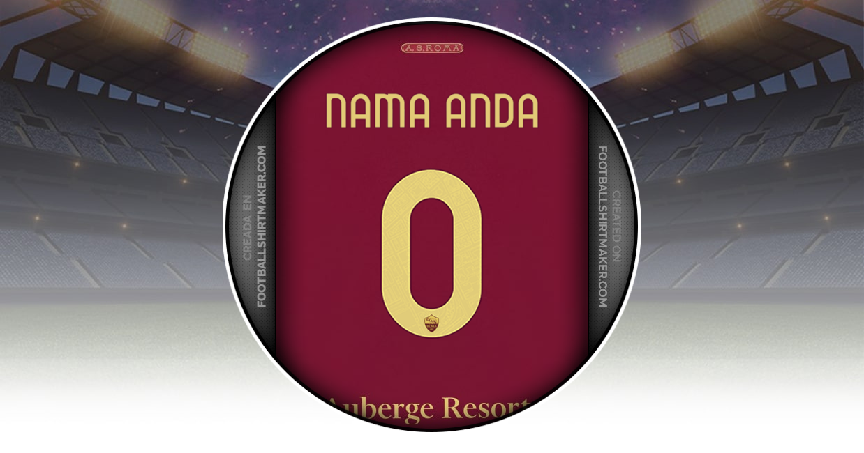 Personalisasi jersey AS Roma 2024/2025