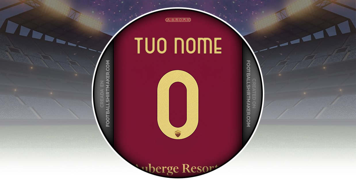 Crea la maglia AS Roma 2024/2025 con il tuo nome e numero