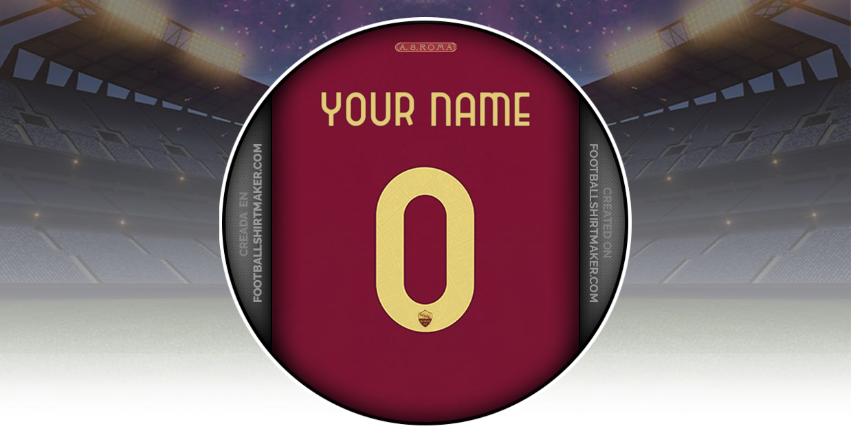Create AS Roma 2024/2025 Cup jersey with your name and number