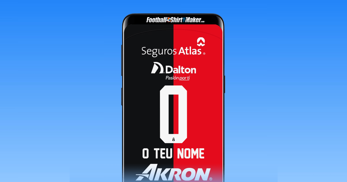 Criar camisola do Atlas 2024/2025 com o teu nome e número