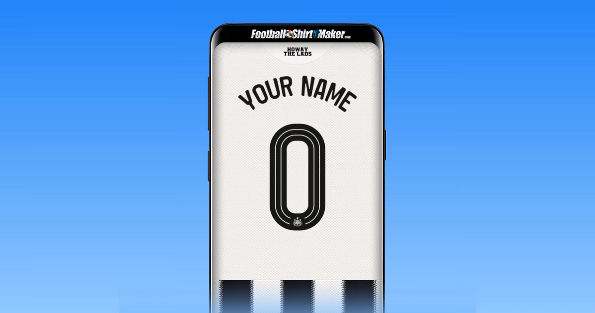 Create Newcastle United FC 2025/2026 Cup shirt with your name and number