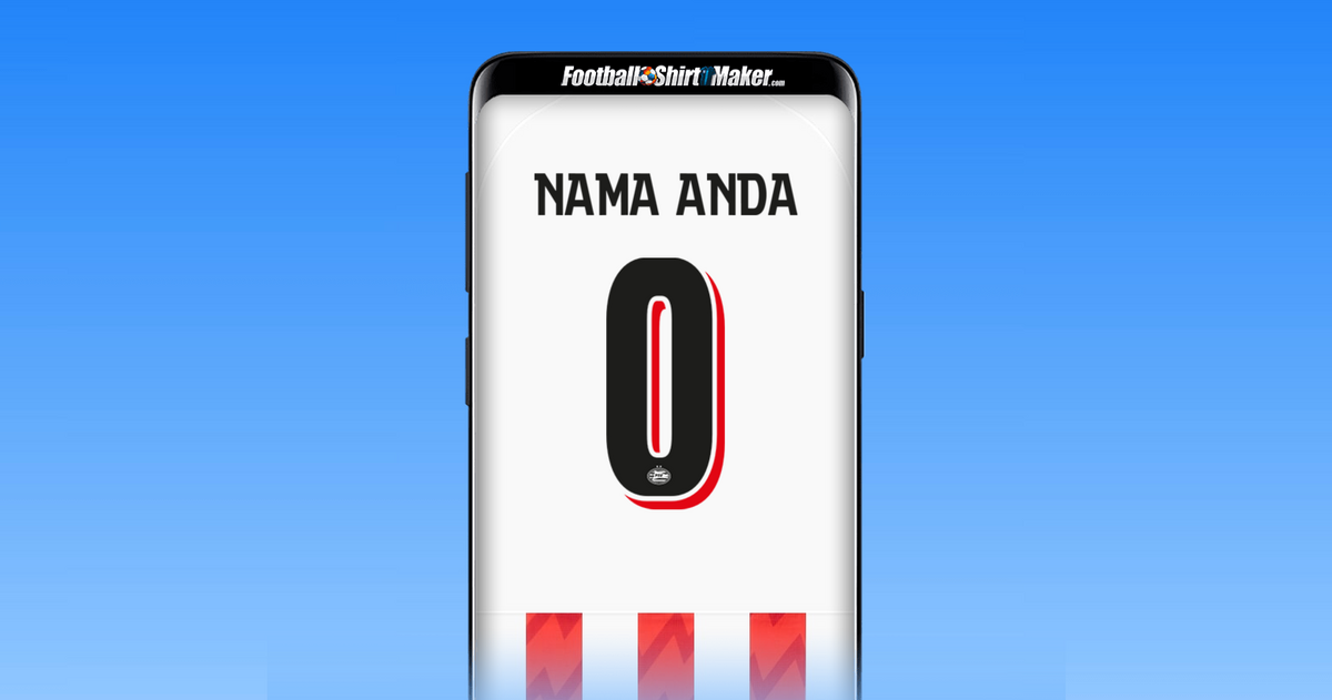 Buat jersey PSV 2025/2026 Cup dengan nama dan nomor Anda