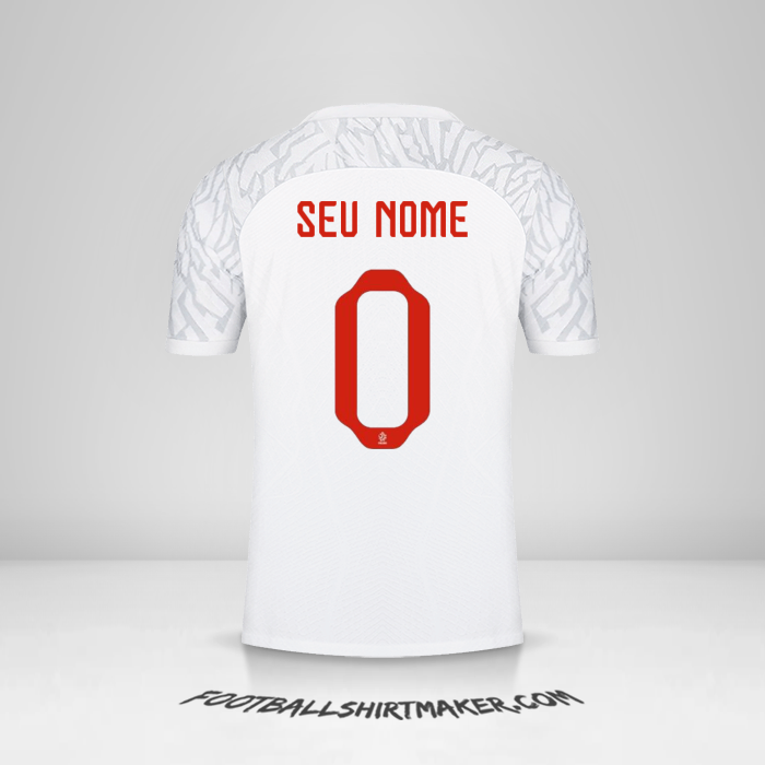Criar camisa do Polônia 2022 com seu nome e número