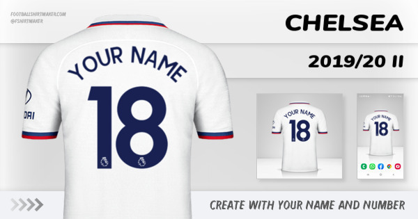 Chelsea 2019/20 II jersey. Create jersey with your name and number.