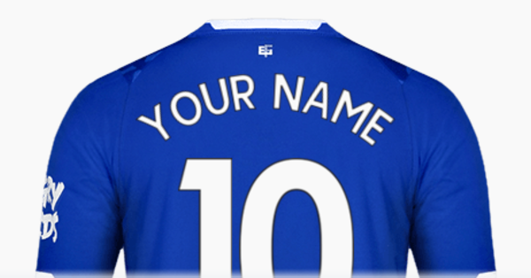 Create Everton FC 2019/20 custom jersey with your Name