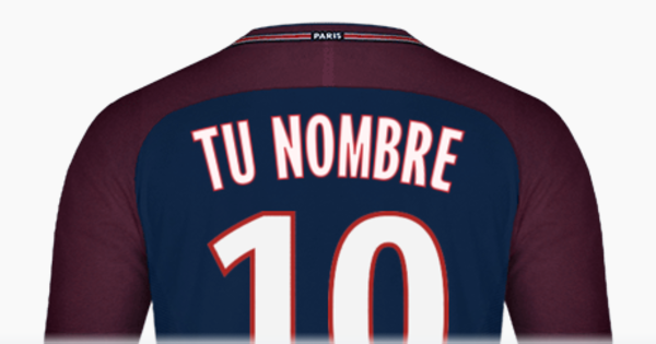 Crear camiseta Paris Saint Germain 2017/18 con tu Nombre y Número Crear camiseta Paris Saint Germain 2017/18 con tu Nombre y Número