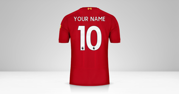 Create custom Liverpool FC shirt 2019/20 with your name